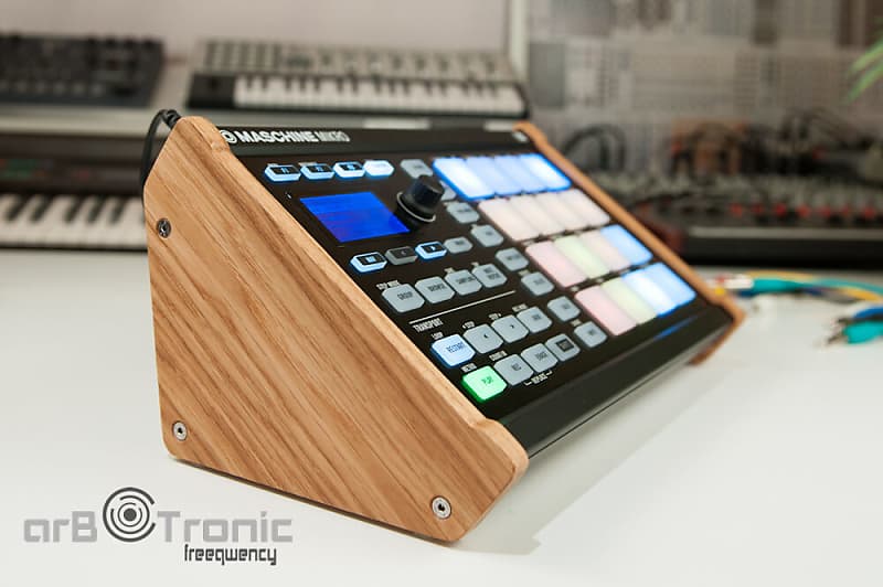 Native Instruments Maschine Mikro MK1 MK2 Wood Stand Side | Reverb