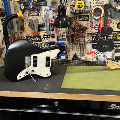 Warmoth/Fender P90 Jazzmaster Fiesta Red W/ HSC | Reverb