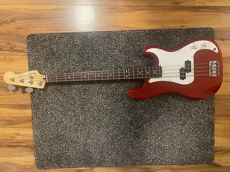 Fender Precison Bass - Candy Apple Red - MIM | Reverb