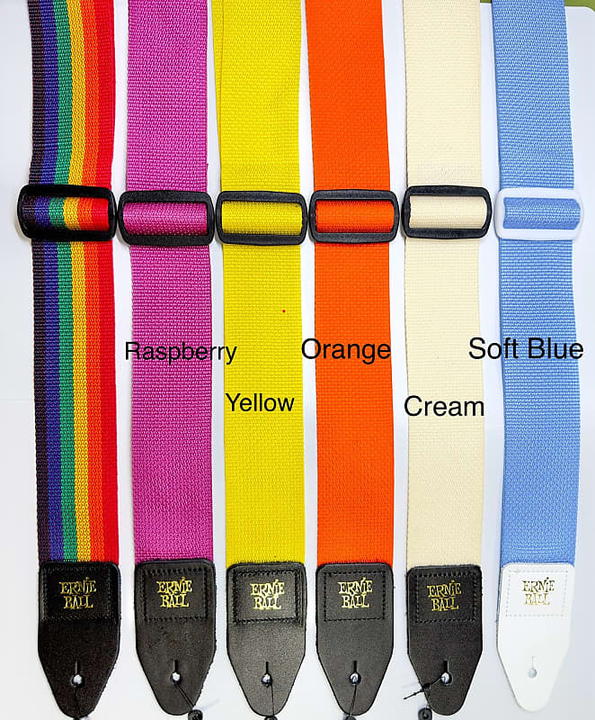 Ernie Ball Polypro Straps RASPBERRY | Reverb