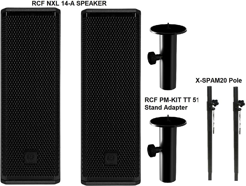 2x RCF NXL 14-A COMPACT 6" Active 2-Way Speakers 2100W+ +2x | Reverb