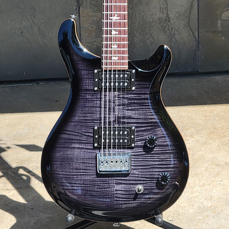 PRS SE 277 Baritone NEW VIOLIN TOP CARVE Charcoal Burst with | Reverb
