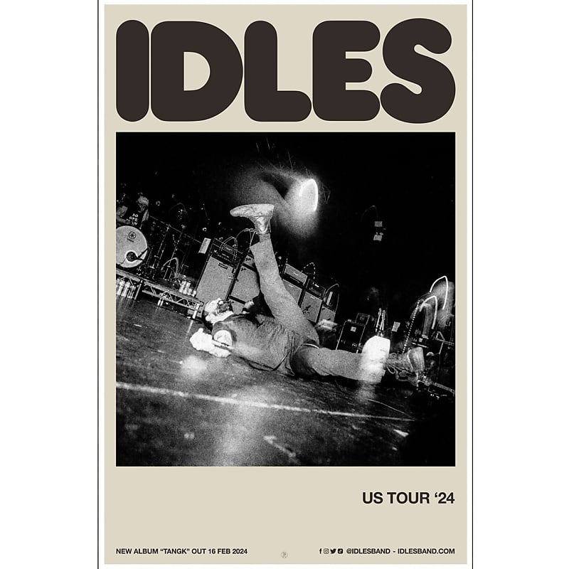 IDLES Tangk US Tour 2024 Ed New RARE Poster Display! Punk | Reverb