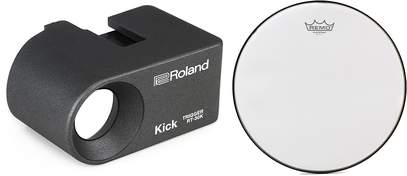 Roland RT-30K Kick Drum Trigger Bundle with Remo Silentstroke | Reverb