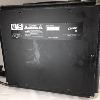 Squier Champ 15 Black 28watt 120v PR-408 Guitar Amp | Reverb