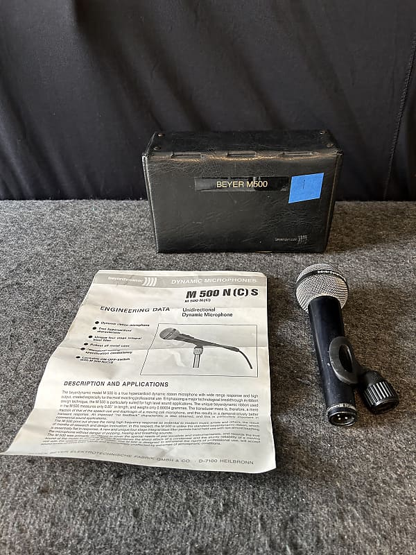 Vintage Rare 1980’s Beyer Dynamic M-500 N (C) Ribbon | Reverb