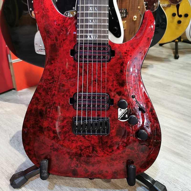 Schecter Apocalypse C-7 Red Reign | Reverb