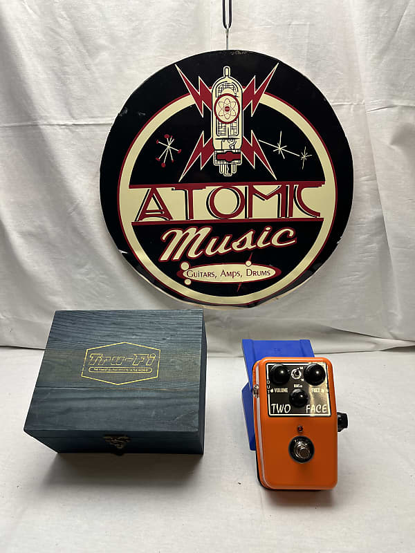 Tru-Fi Two Face Fuzz Pedal with Wood Box | Reverb
