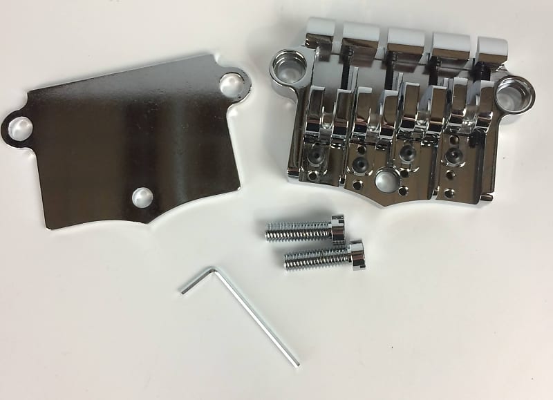 Babicz FCH 3-Point 4-String Bass Bridge, Chrome w/ Shim | Reverb