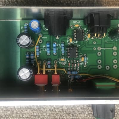 DIY 2 channel Microphone preamp - Green | Reverb