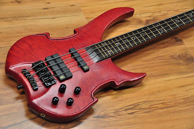 Warwick Vampyre Neck Thru Oil Finish Burgundy Red | Reverb