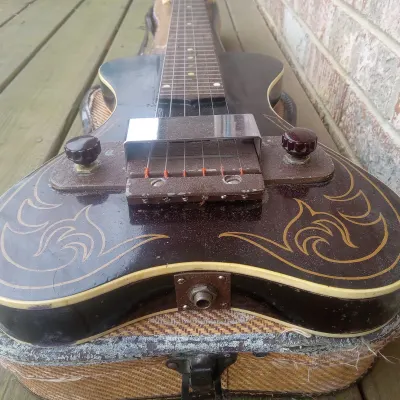 Vintage 1940's Oahu Islander Lap Steel Guitar w/ Original | Reverb