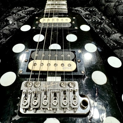 Randy Rhoads Polka Dot Flying V 2020 - Black W/ White Polka | Reverb