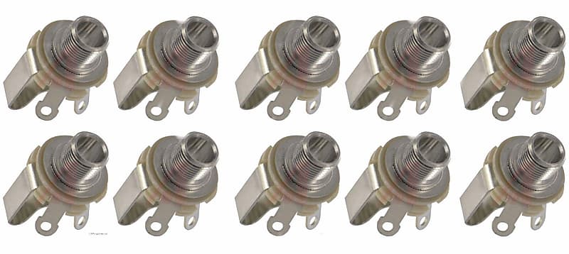 (10 PACK) SWITCHCRAFT 12B 1/4" TRS / Stereo Panel Mount Jack | Reverb