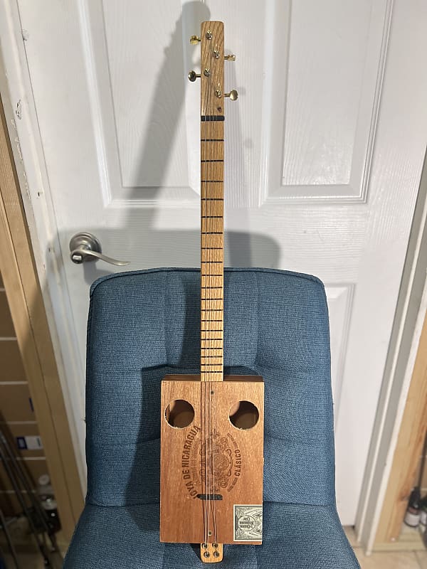 Make offer 4 string Cigar Box Electric Cigar Box Guitar! | Reverb