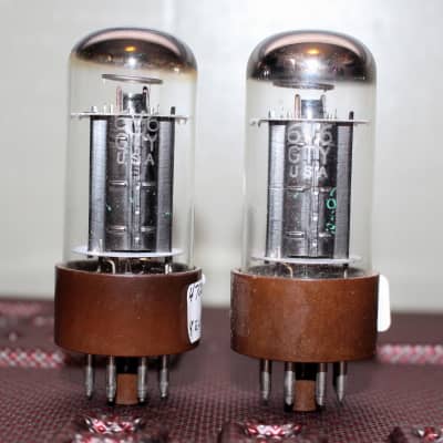 1956 CBS 6V6GTY 6V6GT JAN Mil-Spec Tubes, Matched Pair, | Reverb