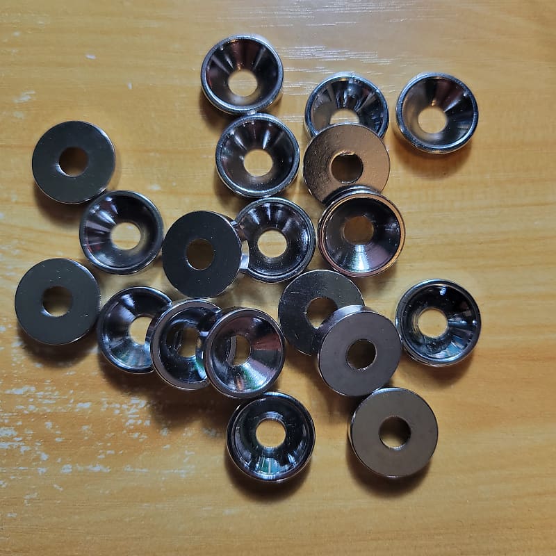 Grover Neck Screw Bushings Chrome - quantity of 280 | Reverb