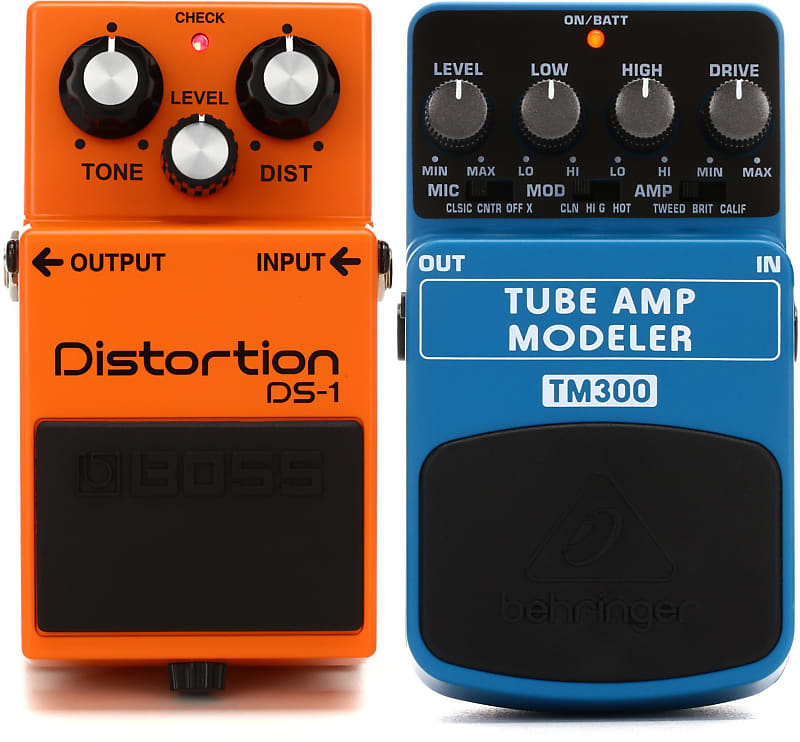 Boss DS-1 Distortion Pedal Bundle with Behringer TM300 Tube | Reverb