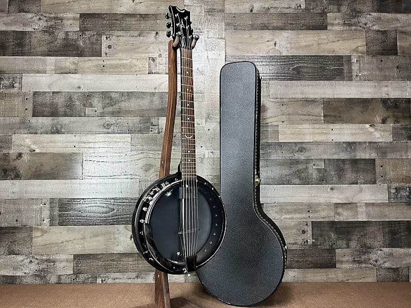 Dean Backwoods 6 Banjo W/Pickup Black Chrome & HSC | Reverb