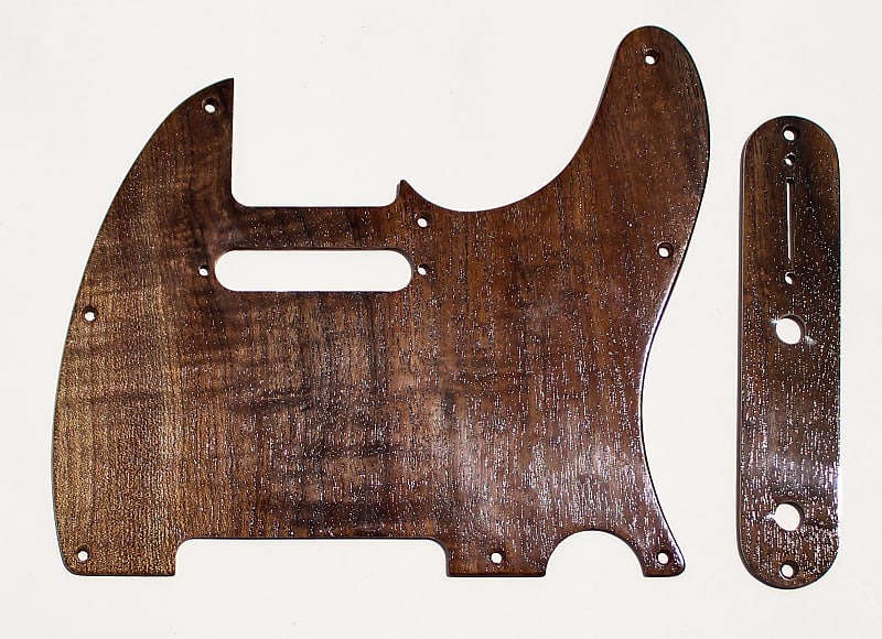 Luminous Handmade Telecaster Wood Pickguard and Control Plate | Reverb