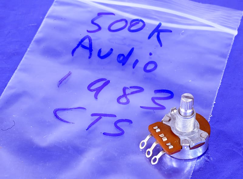 CTS '83 Vintage 500K Audio Taper Guitar Pot New Old Stock! | Reverb