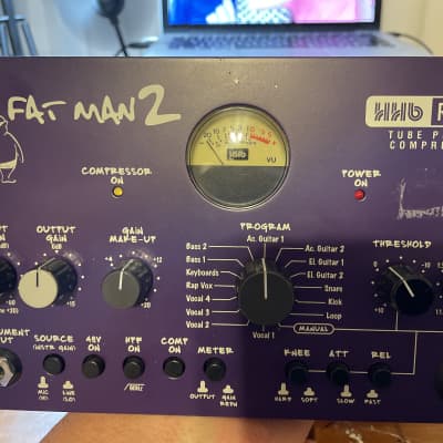 HHB Radius 5 Fat Man 2 Tube Preamp & Compressor Purple - 3 | Reverb