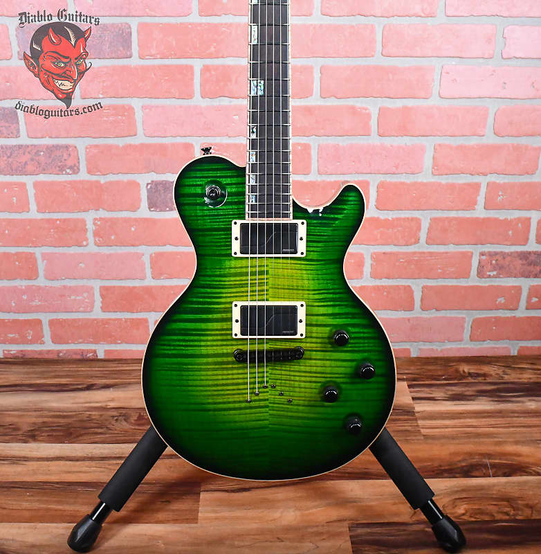 McNaught Custom VCS Carved Diamond Flame Maple Top | Reverb