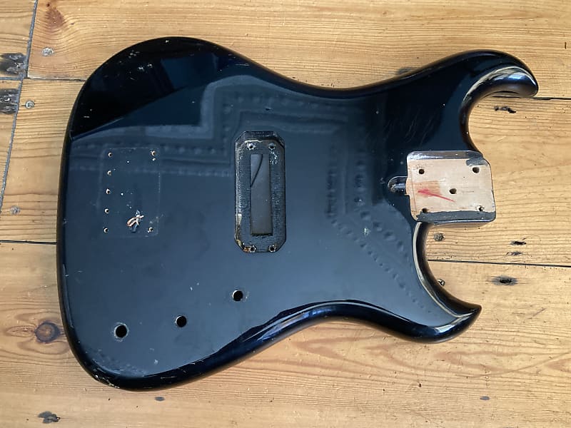 1980s Westone Spectrum ST Bass Guitar Body 1986 Black | Reverb