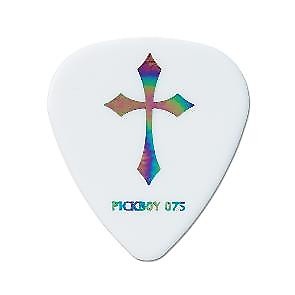 Pickboy The Cross Picks, White, .75mm, 10 Pack | Reverb