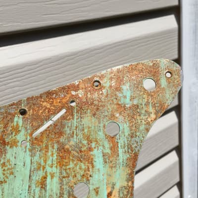 Rusted Relic seafoam Strat HSS. hammered finish, | Reverb Canada