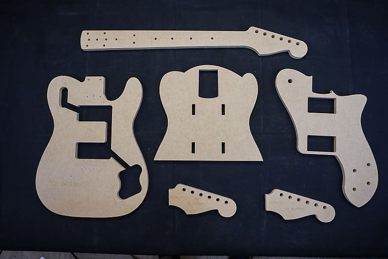 Guitar Templates ~ 72 Deluxe Telecaster~ 1/2" MDF ~ CNC tele | Reverb