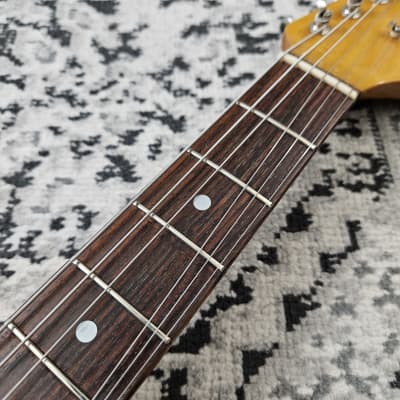 Fender MG-69 Neck/Warmoth Mustang Body Fiesta Red Kurt Cobain | Reverb