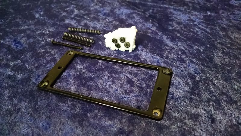 Ibanez Flat Black Pickup Ring Metal Complete | Reverb