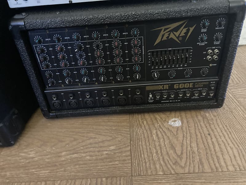 Vintage Peavey XR600 E Powered PA Mixer | Reverb