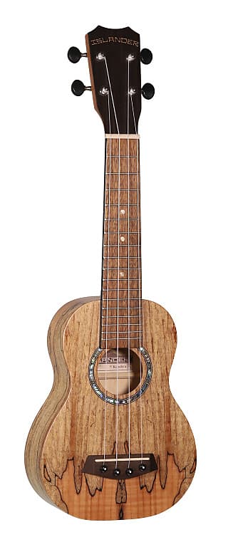 ISLANDER Traditional Soprano Ukulele With Spalted Maple Top | Reverb