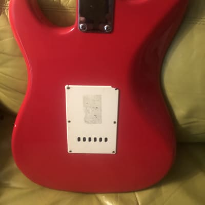 Hondo H-77 70-80s Red strat ssh guitar exc | Reverb
