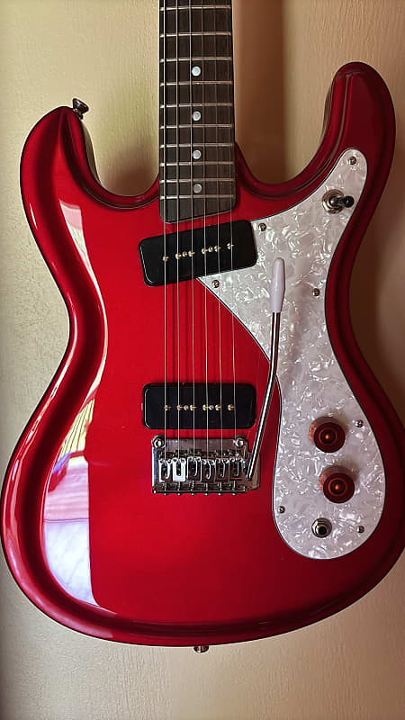 Aria DM-380 Mosrite - Candy Apple red | Reverb