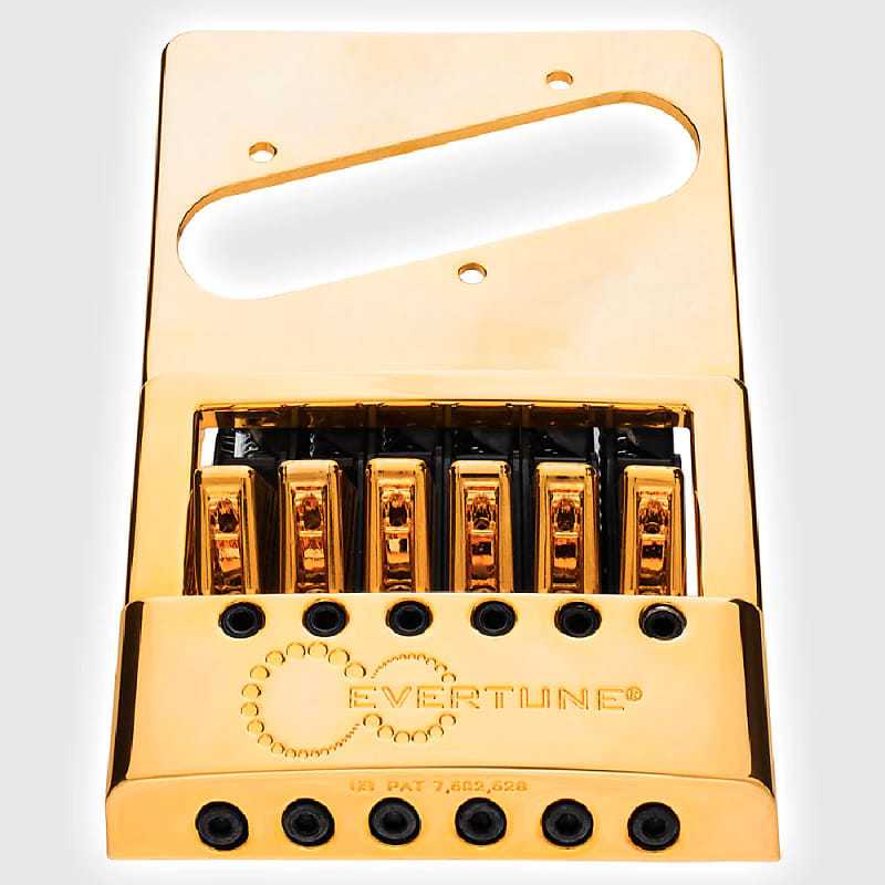 Evertune ET001TGL T Model 6 String Bridge for Tele Style | Reverb