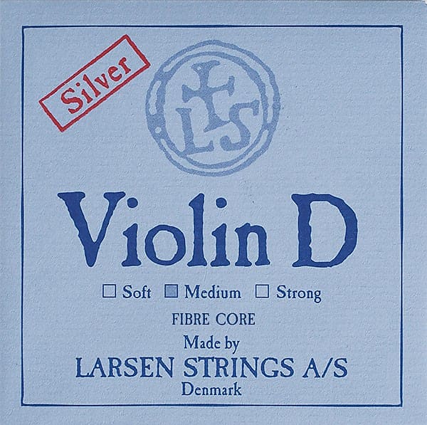 Larsen Original Violin Strings - D- Aluminum Wound/Synthetic | Reverb