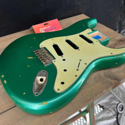 Real Life Relics Strat® Stratocaster® Body Aged Sherwood | Reverb