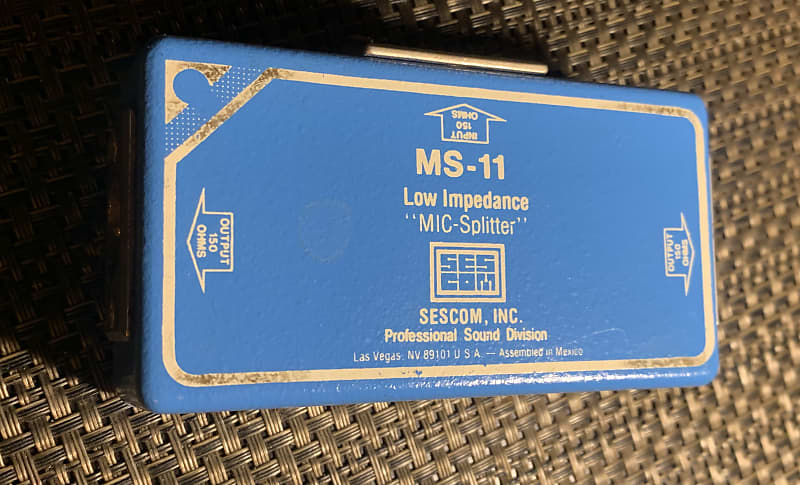 Sescom MS-11 MS11 Low Impedance "Mic-Splitter" with | Reverb