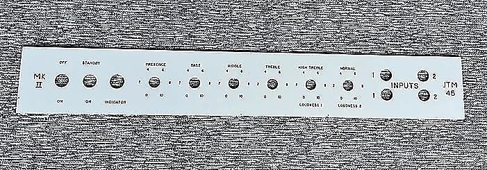 Marshall Reproduction JTM45 Traffolite front panel for | Reverb