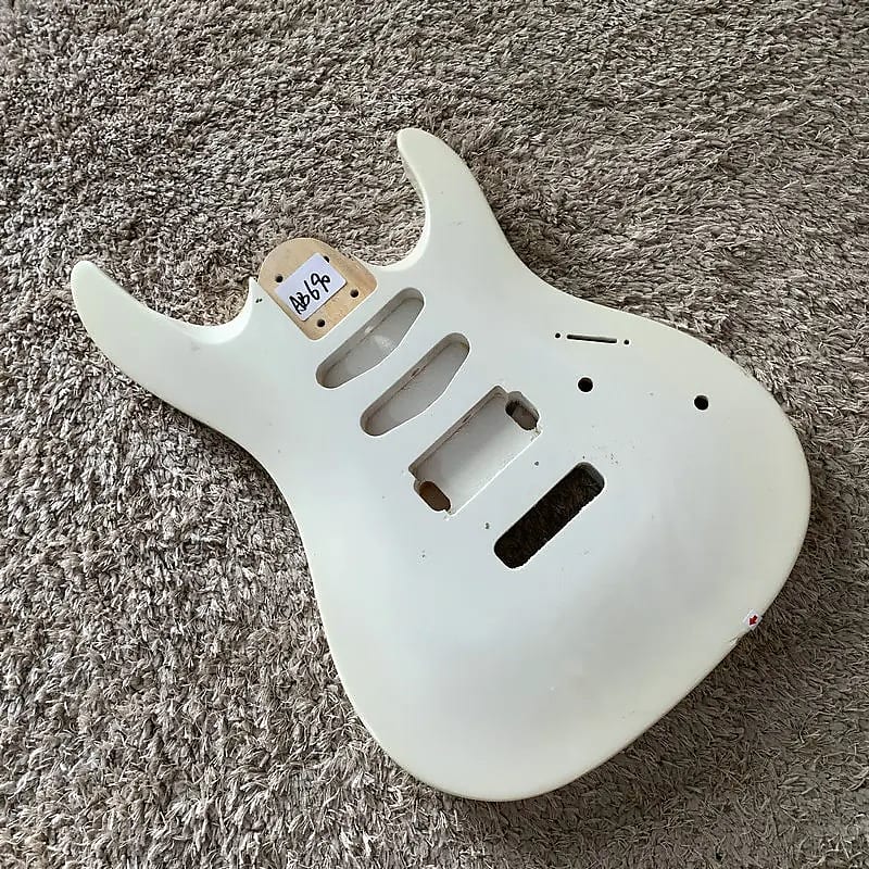 HSS White Solid Basswood Guitar Body DIY Project | Reverb