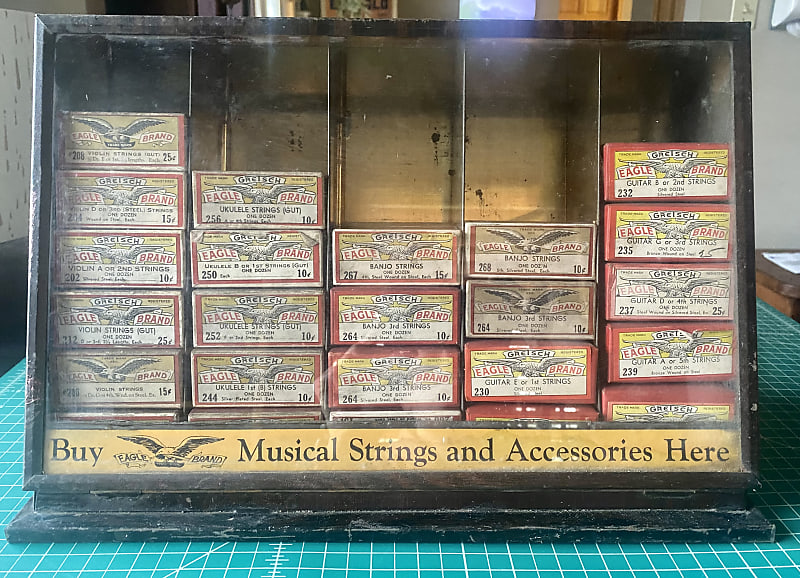 1930's Vintage Eagle String Store Display - Gretsch Guitar, | Reverb
