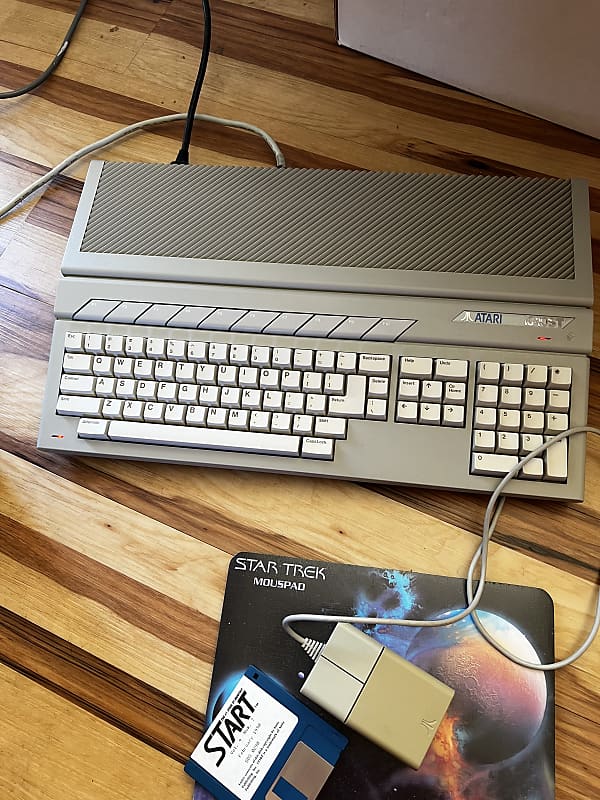 Atari 1040 STf with 2 monitors, extra disk drive , software, | Reverb