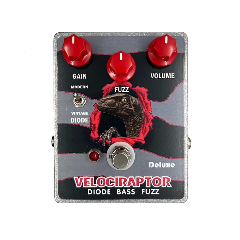 Deluxe Velociraptor Diode Bass Fuzz Pedal (1980's Skater | Reverb