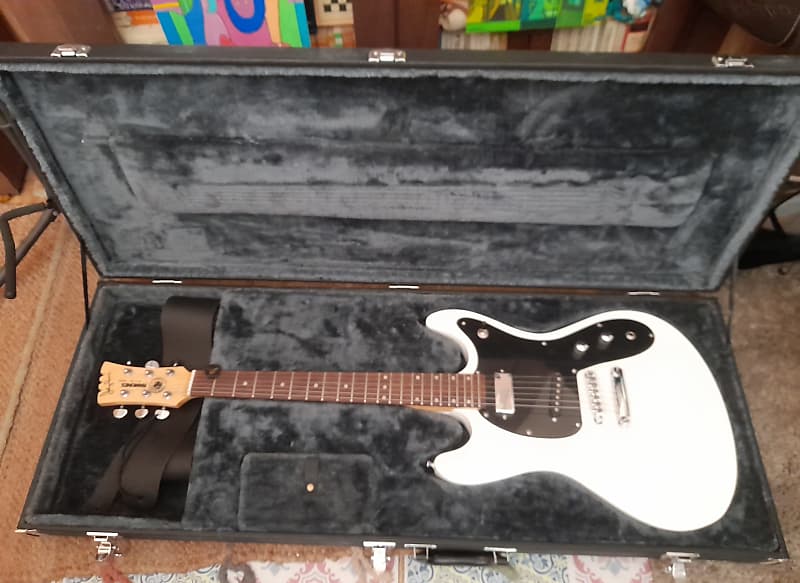 None Johnny Ramone Mosrite Replica 2019-2022 - White body, | Reverb