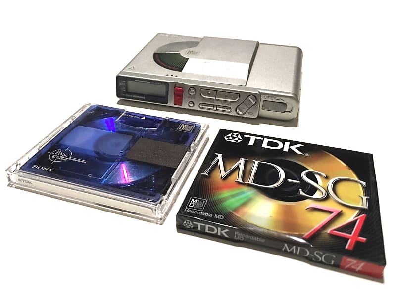 Vintage SONY MZ-R37 Portable Mini Disc Recorder Player Live | Reverb