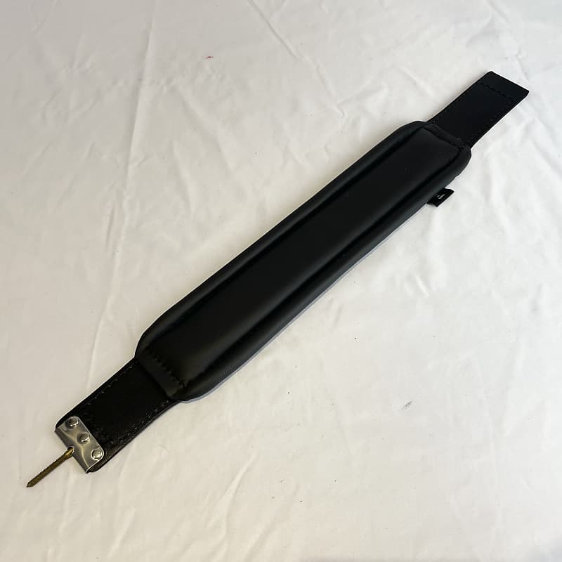 NEW Black Leather Italcinte Accordion Bass Hand Strap Width | Reverb