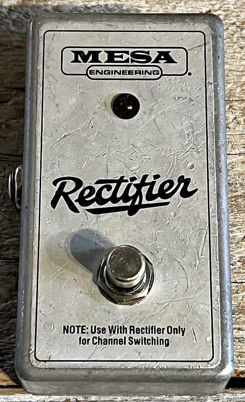 Mesa Boogie Rectifier Footswitch Silver, Single Button, Works | Reverb